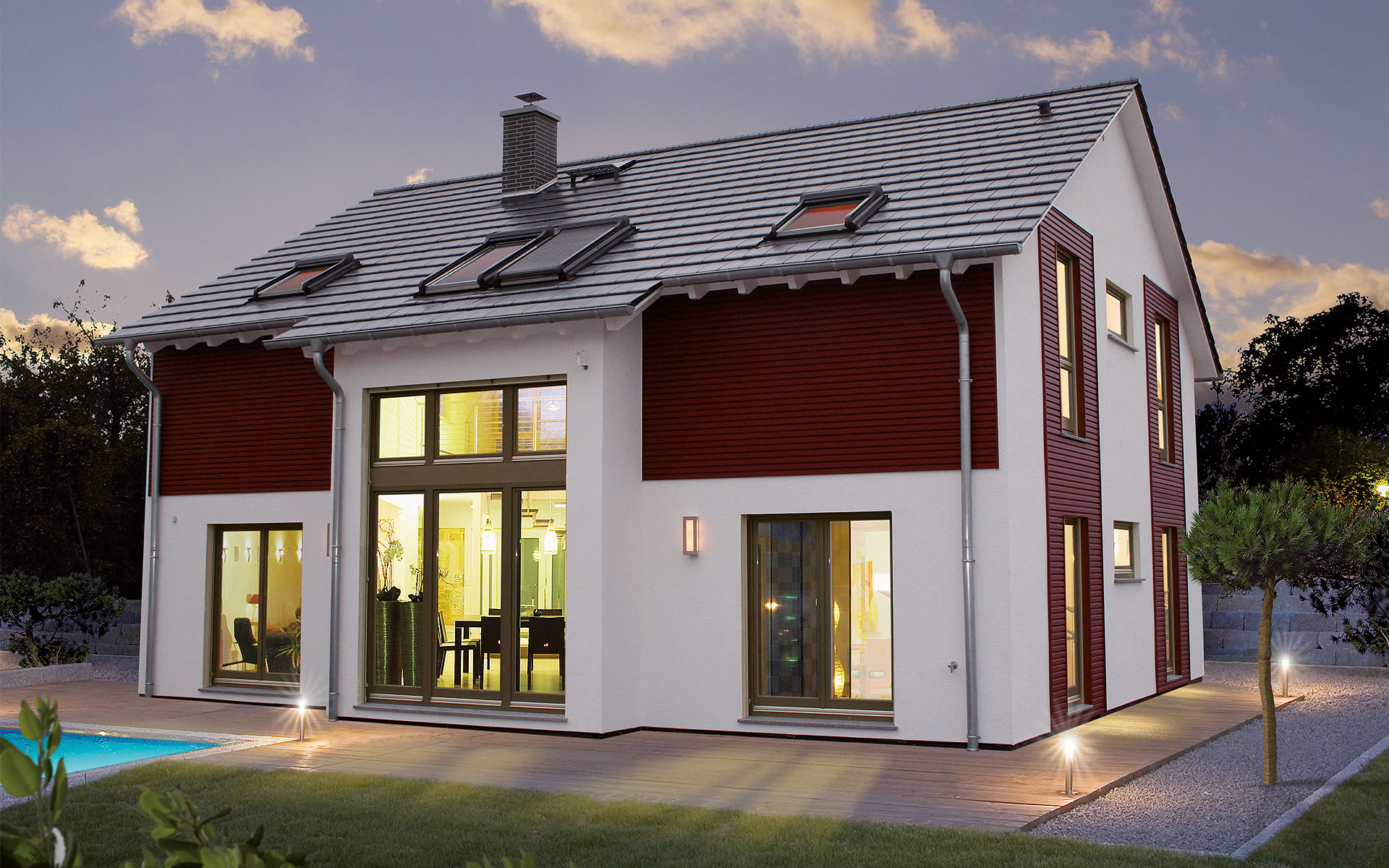 Musterhaus Fertighaus Erlangen (Musterhaus) von Fingerhut Haus GmbH ...