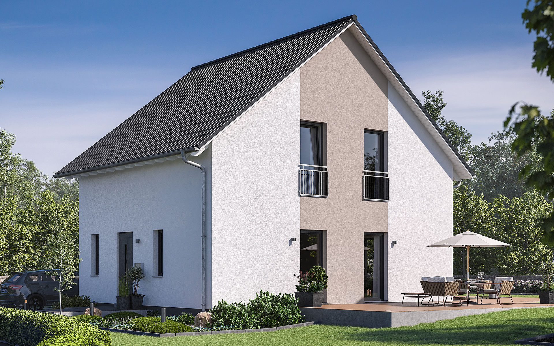 Musterhaus Fertighaus LifeStyle 13.03 S von massa haus GmbH