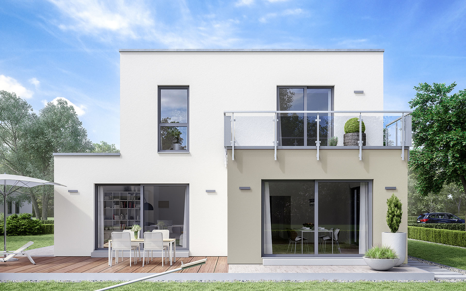 Musterhaus Fertighaus LifeStyle 13.10 F von massa haus GmbH