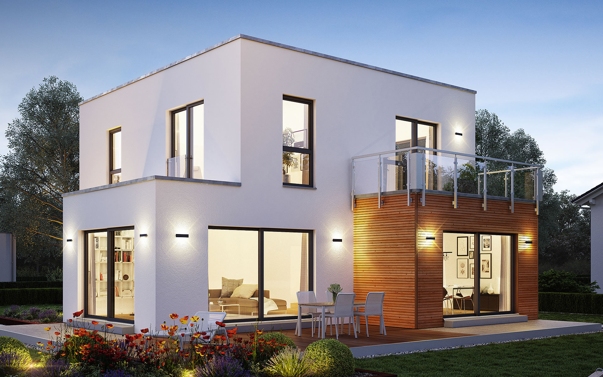 Musterhaus Fertighaus LifeStyle 13.10 F von massa haus GmbH