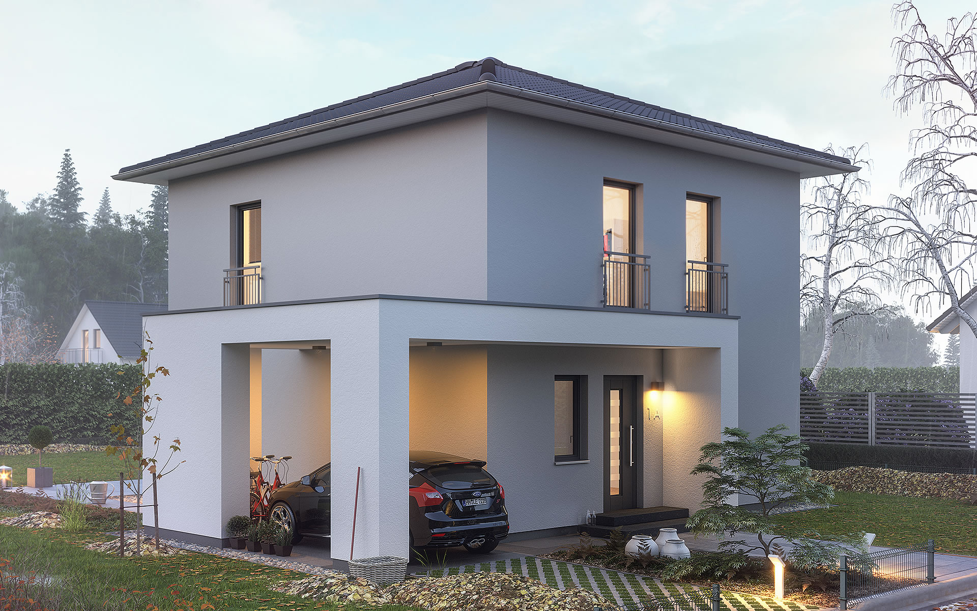 Musterhaus Fertighaus LifeStyle 13.10 W von massa haus GmbH