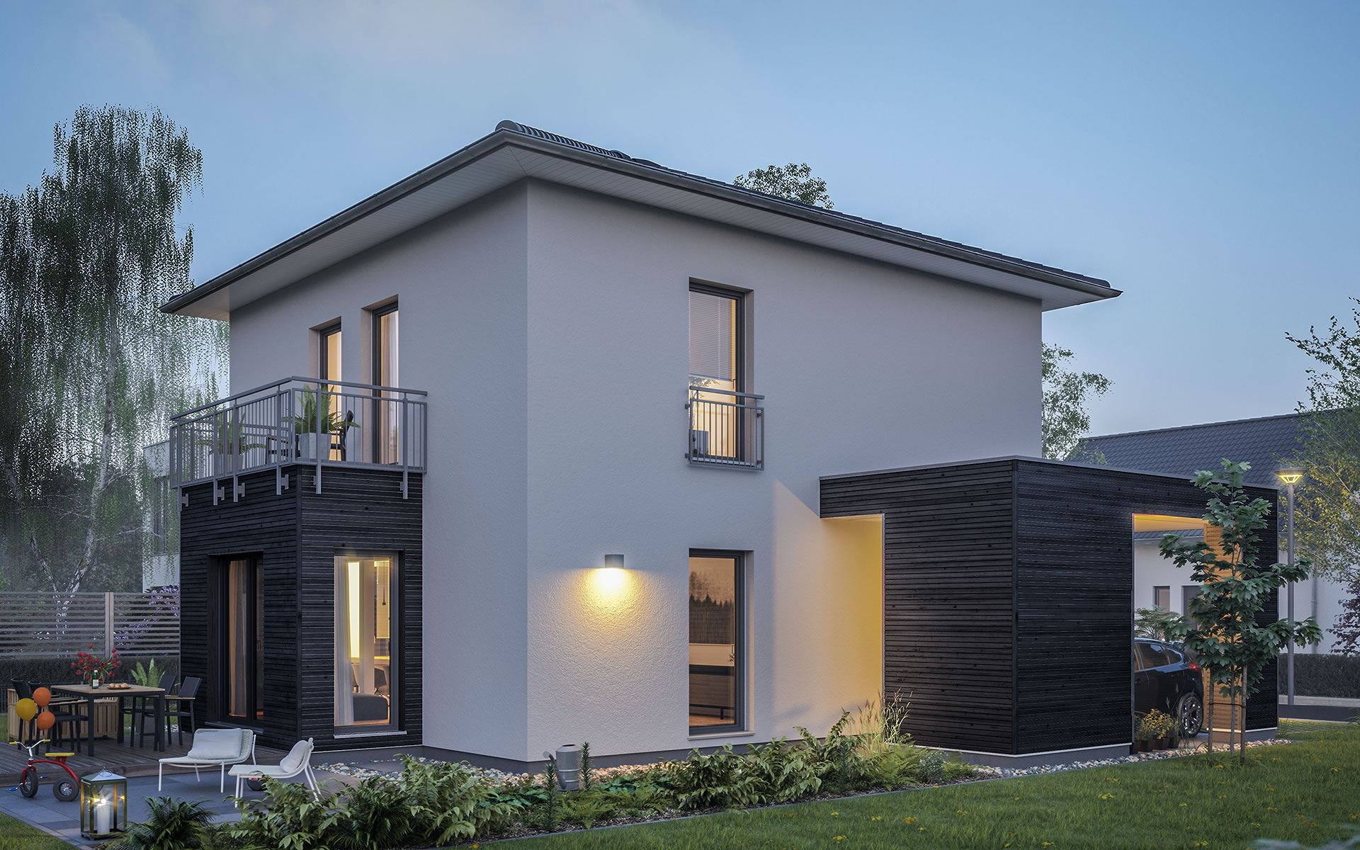 Musterhaus Fertighaus LifeStyle 13.10 W von massa haus GmbH