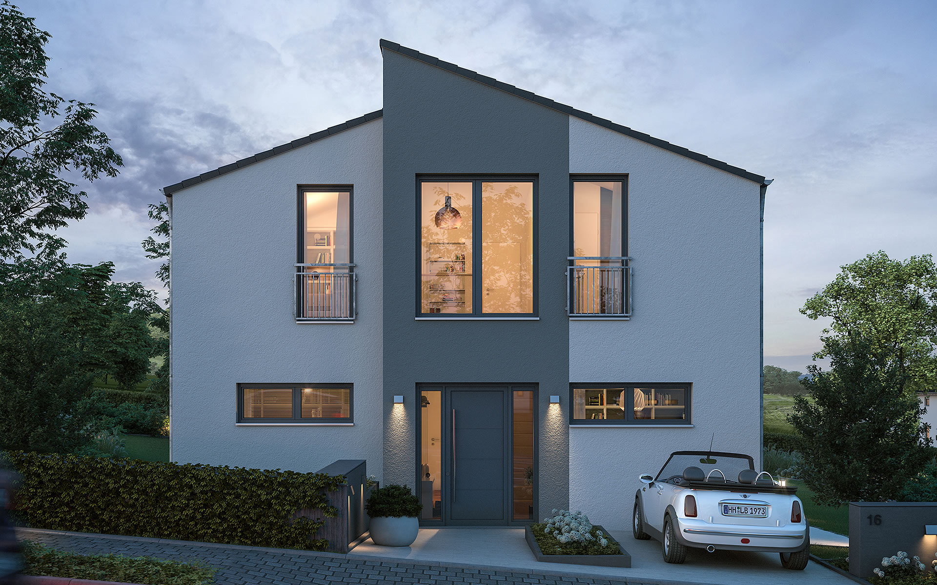 Musterhaus Fertighaus LifeStyle 13.11 P von massa haus GmbH