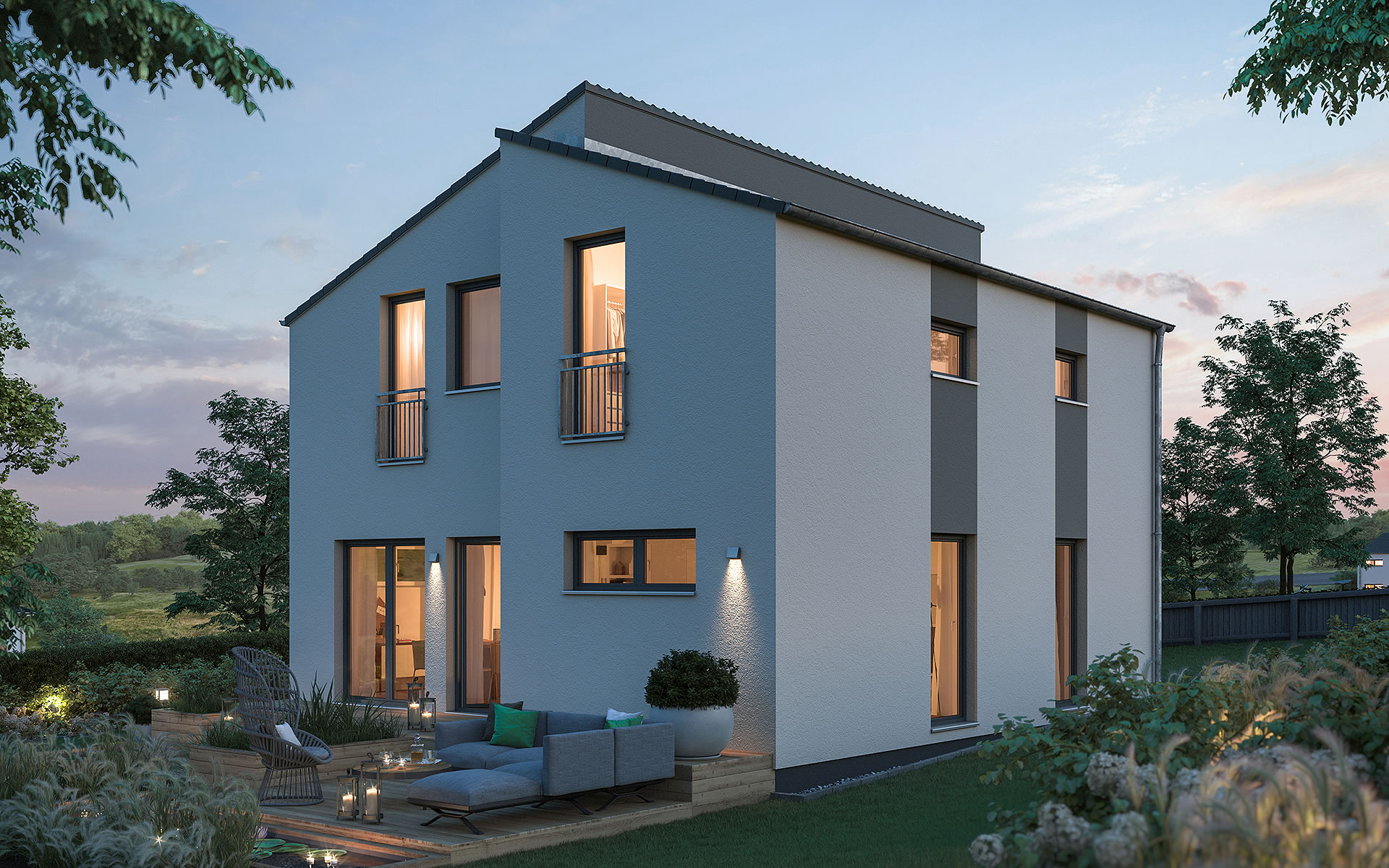 Musterhaus Fertighaus LifeStyle 13.11 P von massa haus GmbH