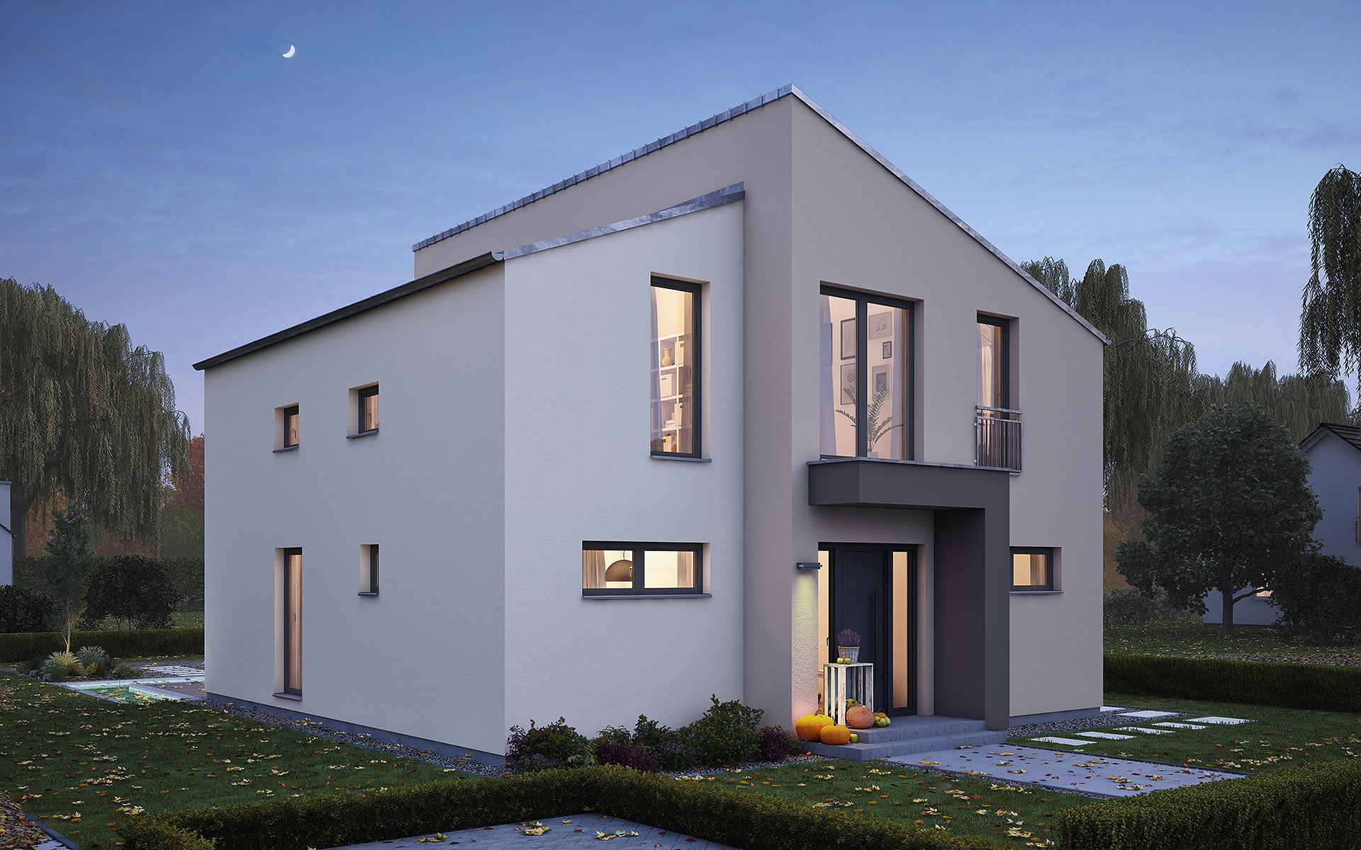 Musterhaus Fertighaus LifeStyle 16.05 P von massa haus GmbH