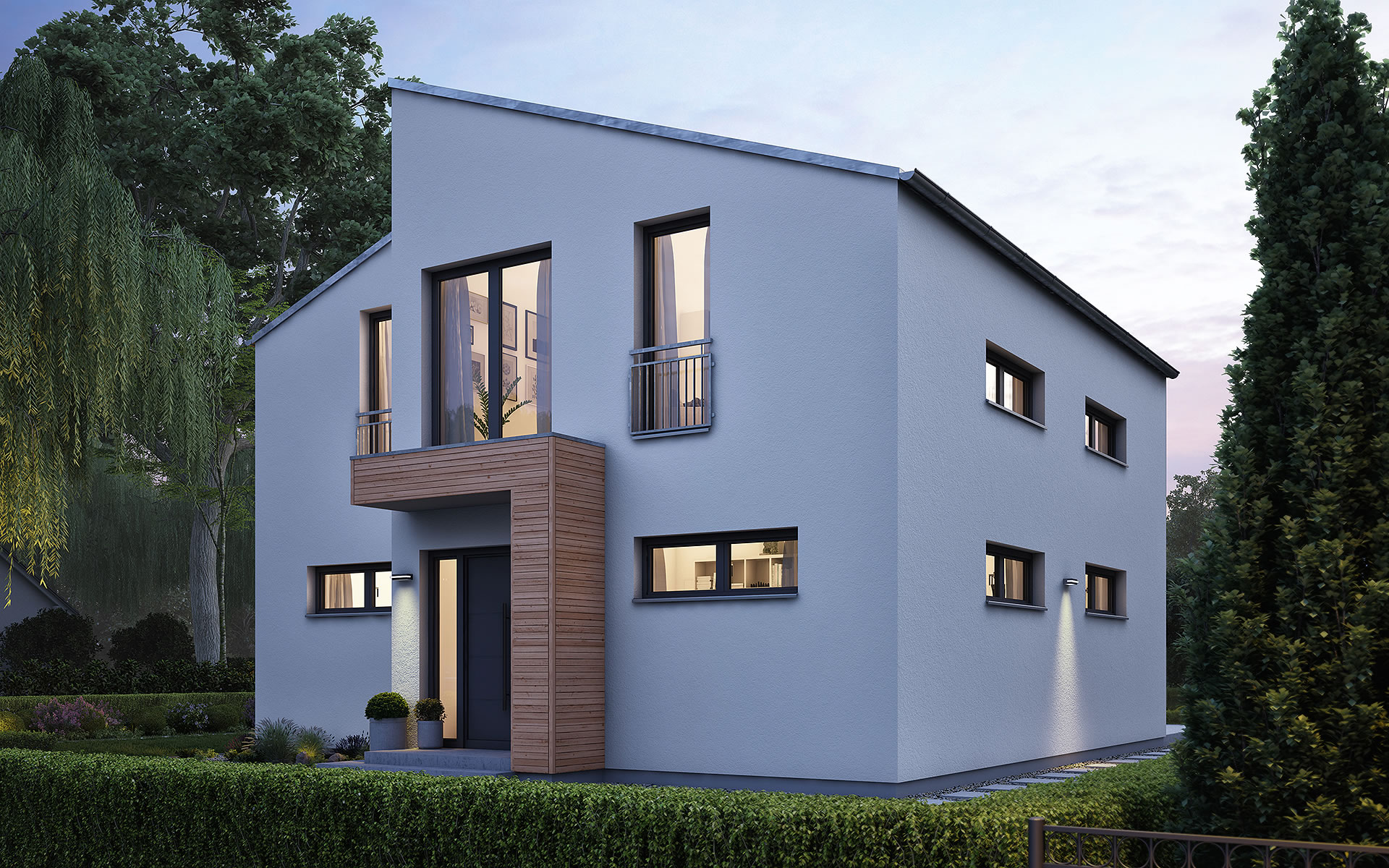 Musterhaus Fertighaus LifeStyle 16.05 P von massa haus GmbH