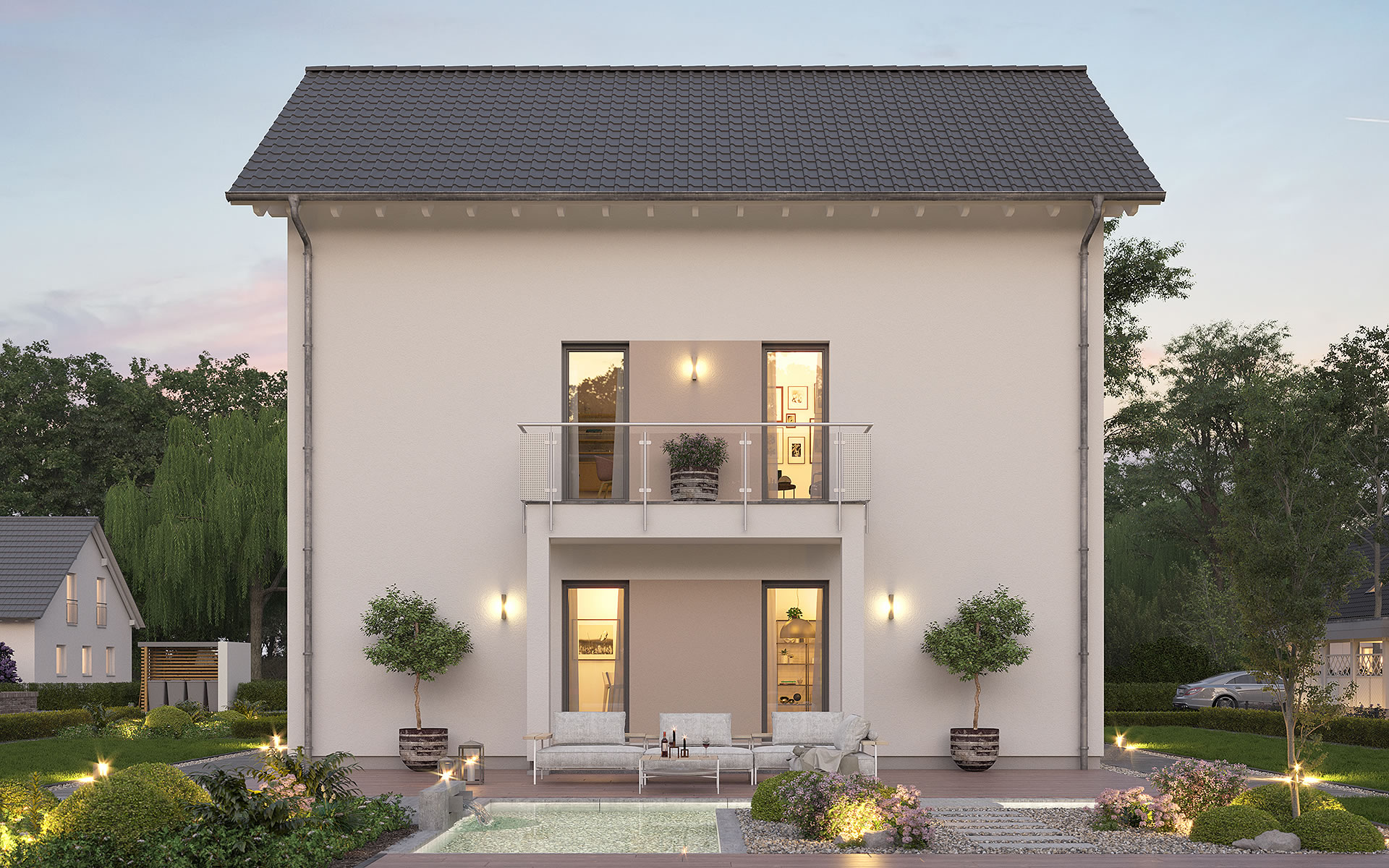 Musterhaus Fertighaus LifeStyle 19.01 S von massa haus GmbH