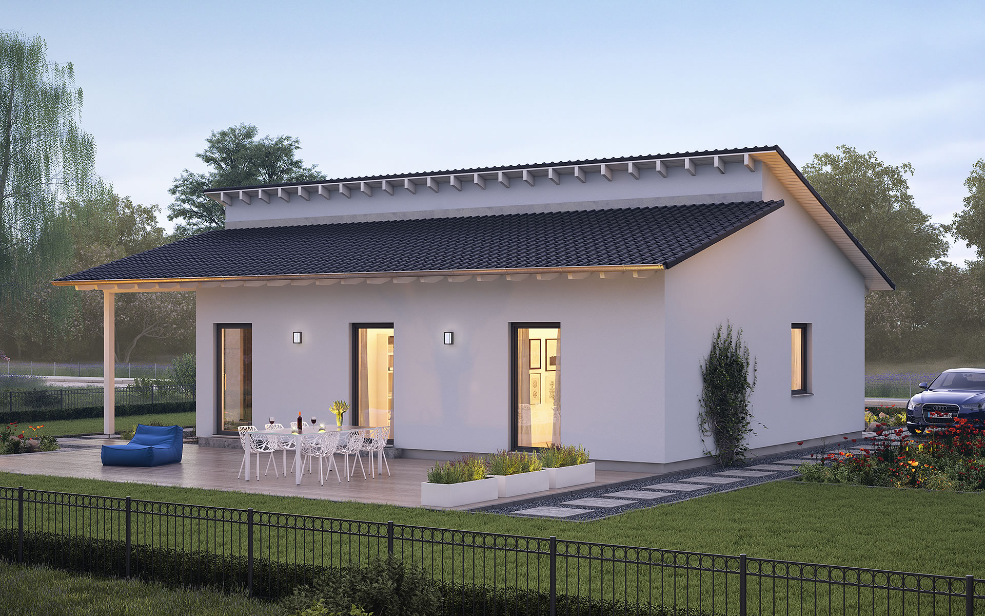 Musterhaus Fertighaus ComfortStyle 10.02 P von massa haus GmbH