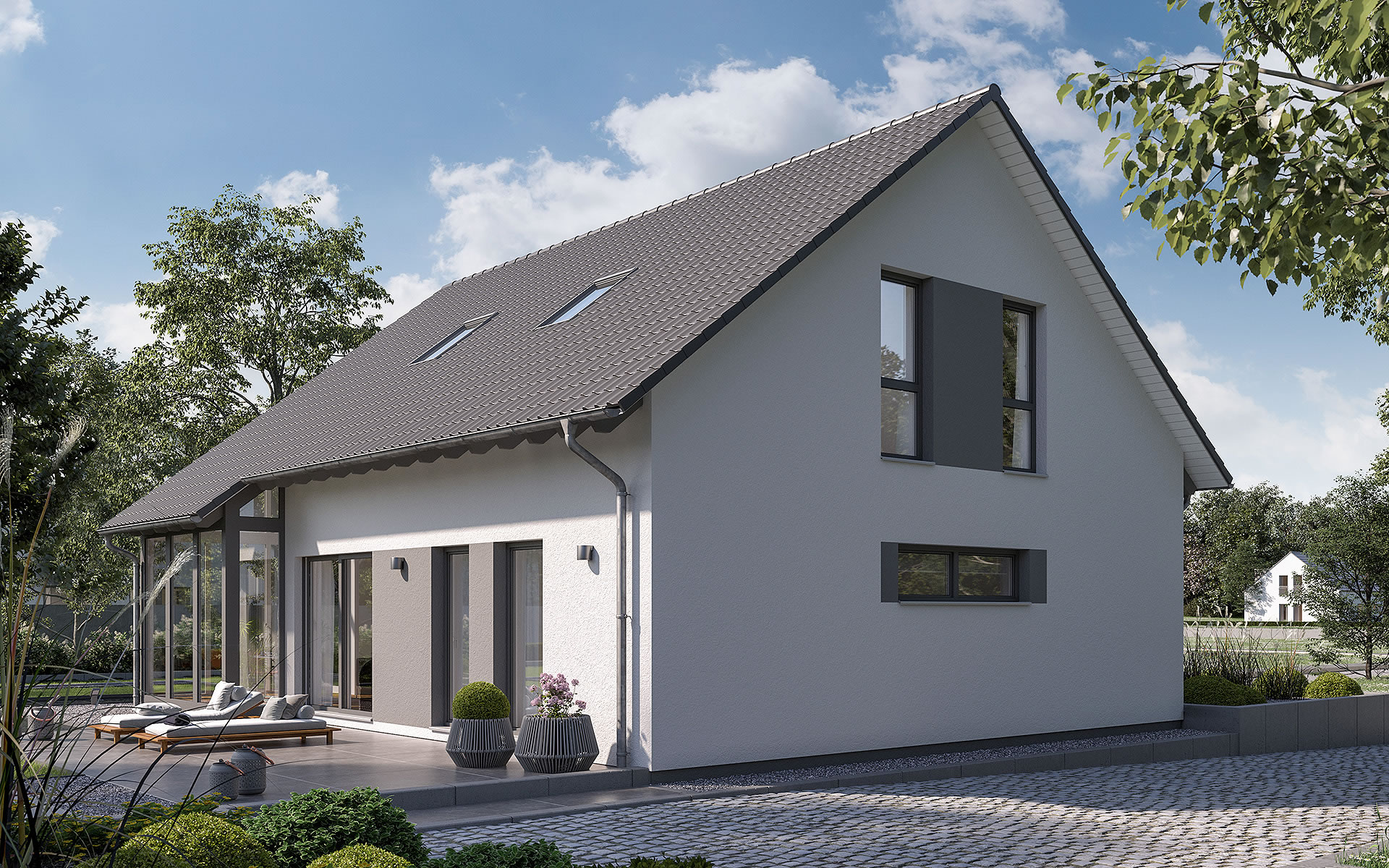 Musterhaus Fertighaus FamilyStyle 18.01 S von massa haus GmbH