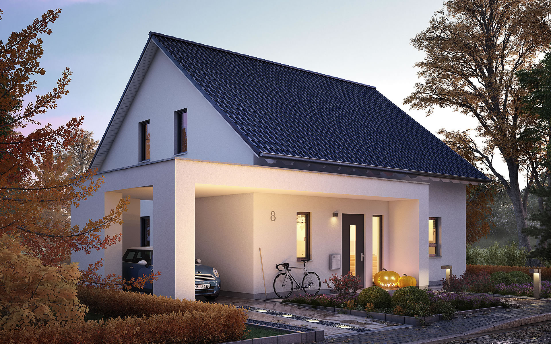 Musterhaus Fertighaus LifeStyle 14.01 S von massa haus GmbH