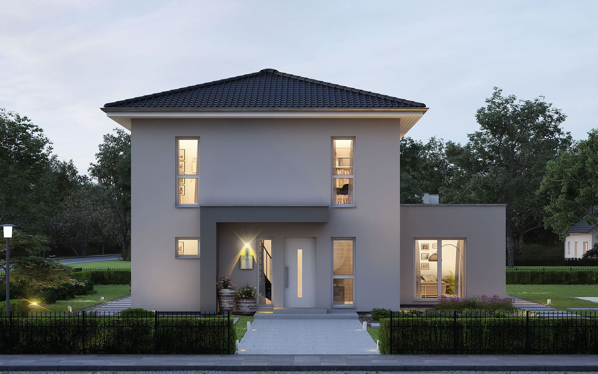 Musterhaus Fertighaus LifeStyle 15.02 W von massa haus GmbH