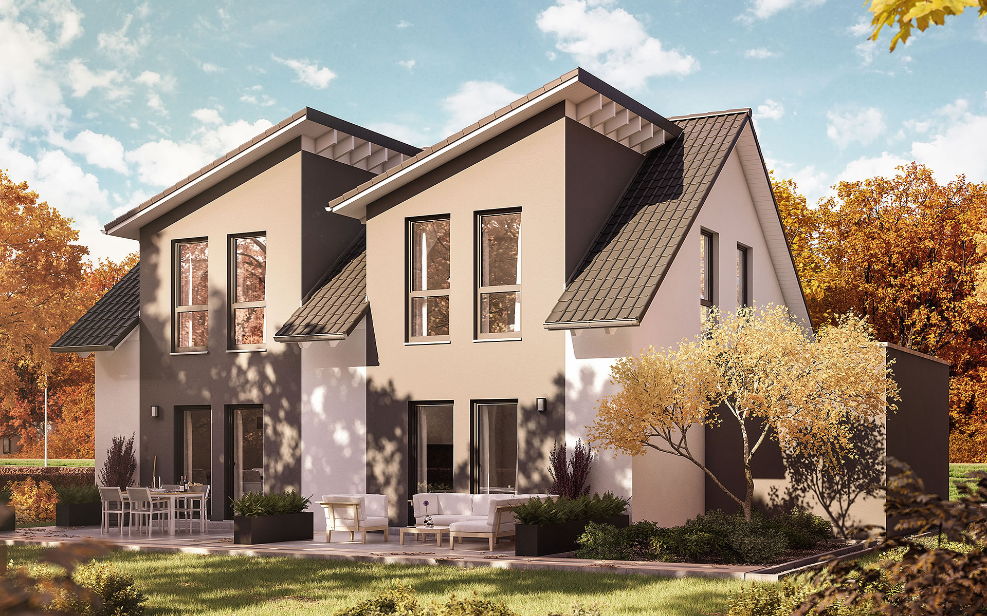 Musterhaus Fertighaus LifeStyle 17.01 S von massa haus GmbH